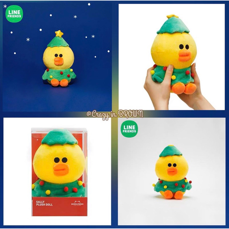 พรีออเดอร์ ️LINE FRIENDS CHRISTMAS ตุ๊กตาหมีบราวน์ โคนี่ แซลลี่ ชุด ...