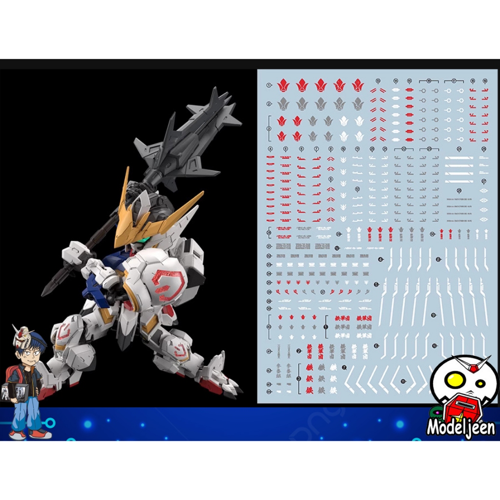 (S.I.M.P. Model Decal) 213 Water Decal MGSD Gundam Barbatos | Shopee ...