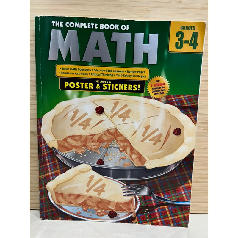 The Complete Book of Math Grades 3-4 (with answers) | Shopee Thailand