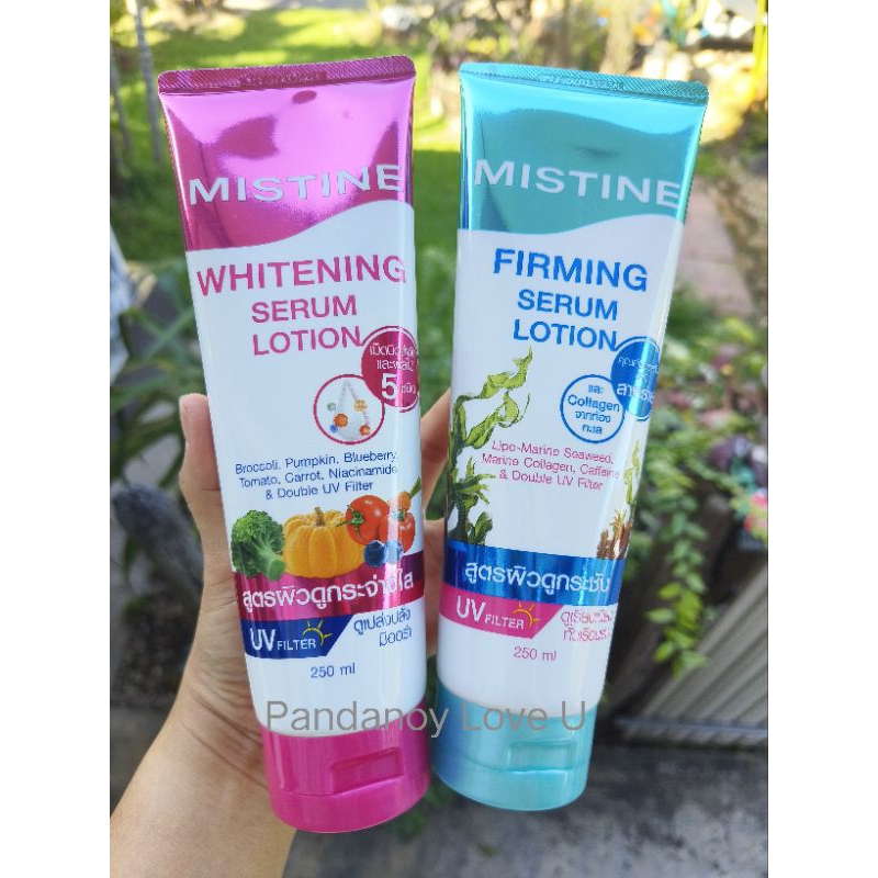 MISTINE WHITENING SERUM LOTION & MISTINE FIRMING SERUM LOTION มิสทิน เซ ...