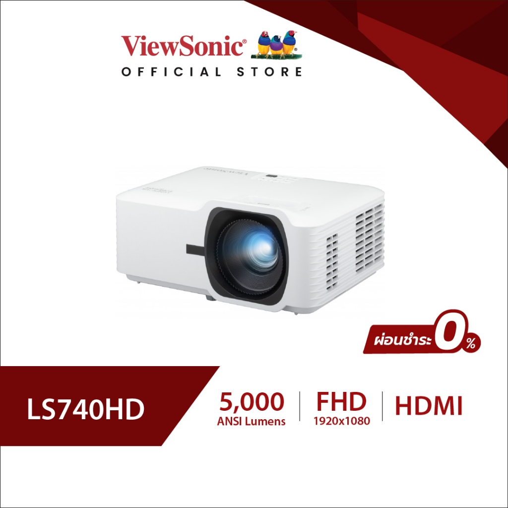 ViewSonic LS740HD 5,000 ANSI Lumens 1080p Laser Installation Projector ...