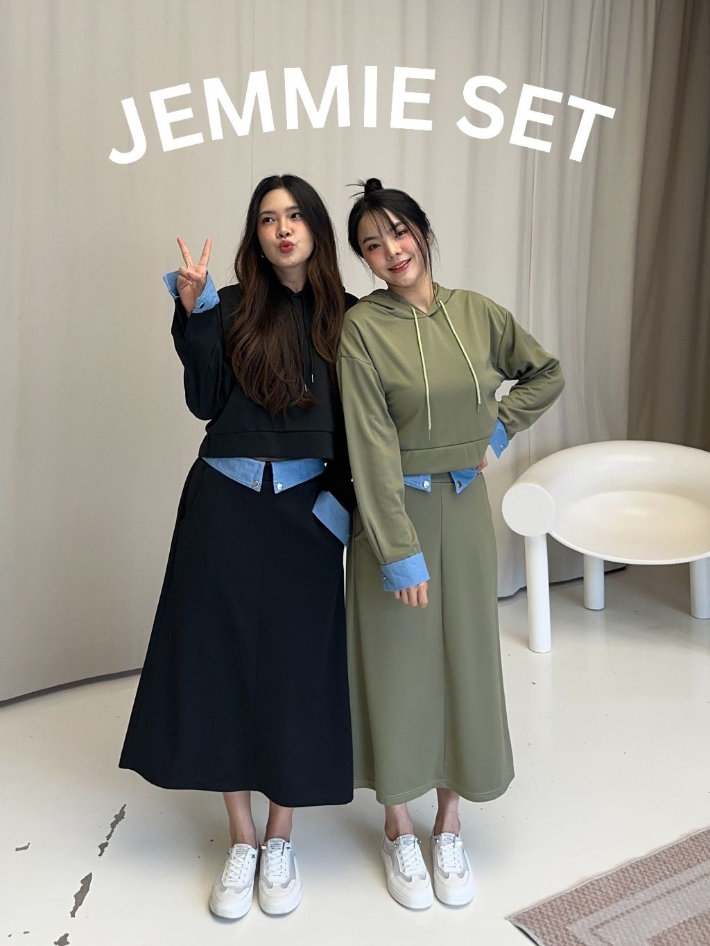 12FEBRUARY | JEMMIE SET เซทเสื้อครอปกระโปรง ใส่เดินทาง ใส่ไปเที่ยว ...