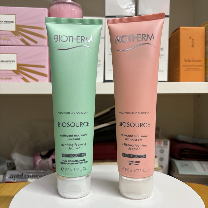 แท้ 💯% ป้ายไทย Biotherm biosource Purifying/Softening foaming cleanser 150ml. | Shopee Thailand