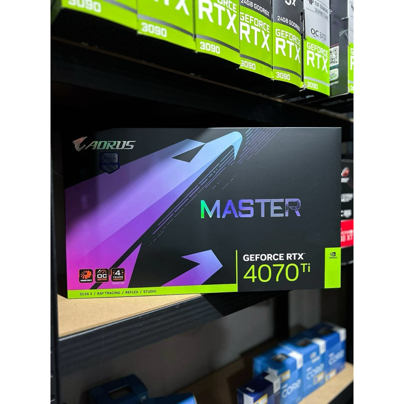RTX 4070ti aorus master 12gb // ของใหม่ประกันเต็มไม่แกะกล่อง | Shopee Thailand