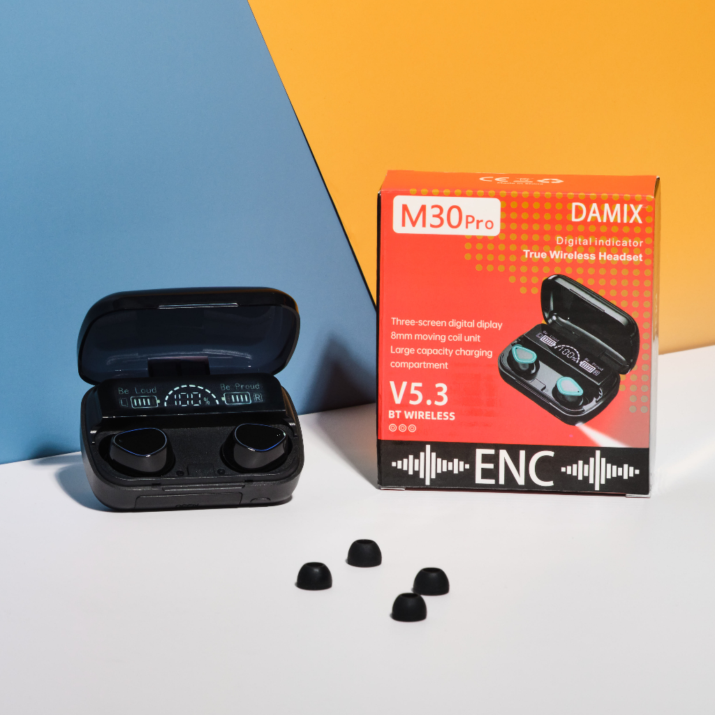 หูฟังไร้สาย M30 Pro (ฟรีของแถม 2 ชิ้น) | Shopee Thailand