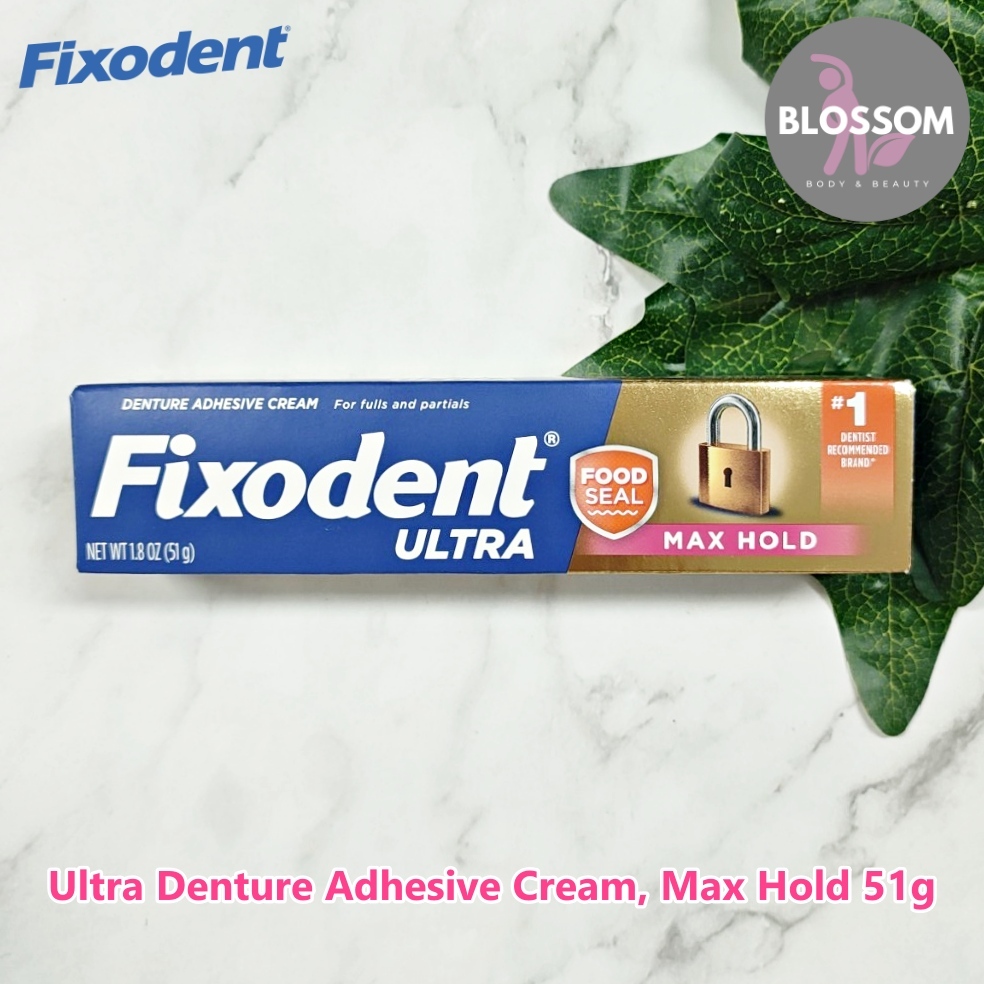 Fixodent - Ultra Denture Adhesive Cream, Max Hold 51g ฟิกโซเดนท์ ...