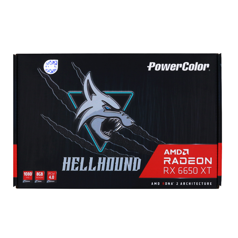 VGA (การ์ดแสดงผล) POWERCOLOR HELLHOUND AMD RADEON RX 6650 XT 8GB GDDR6 ...