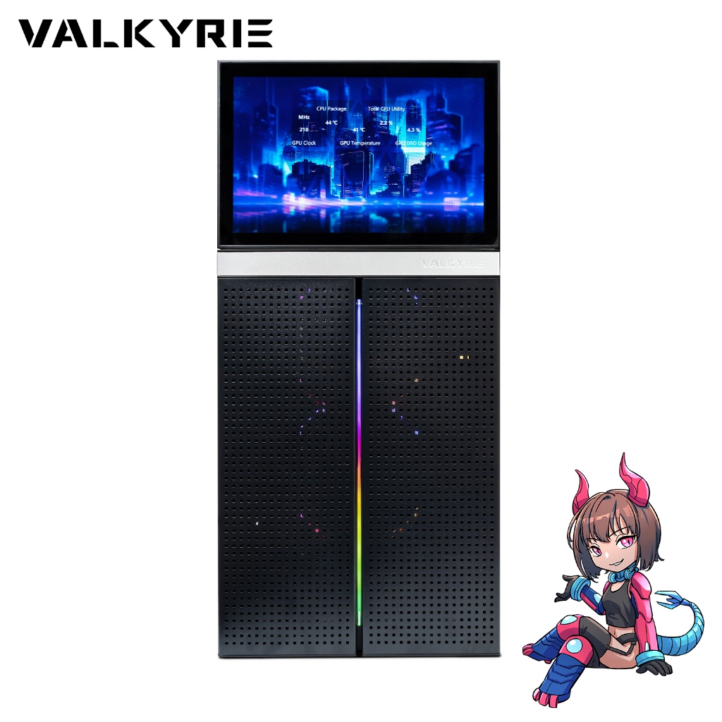 Valkyrie VK02 Delux SUB-SCREEN TEMPERED GLASS COMPUTER CASING | Shopee ...