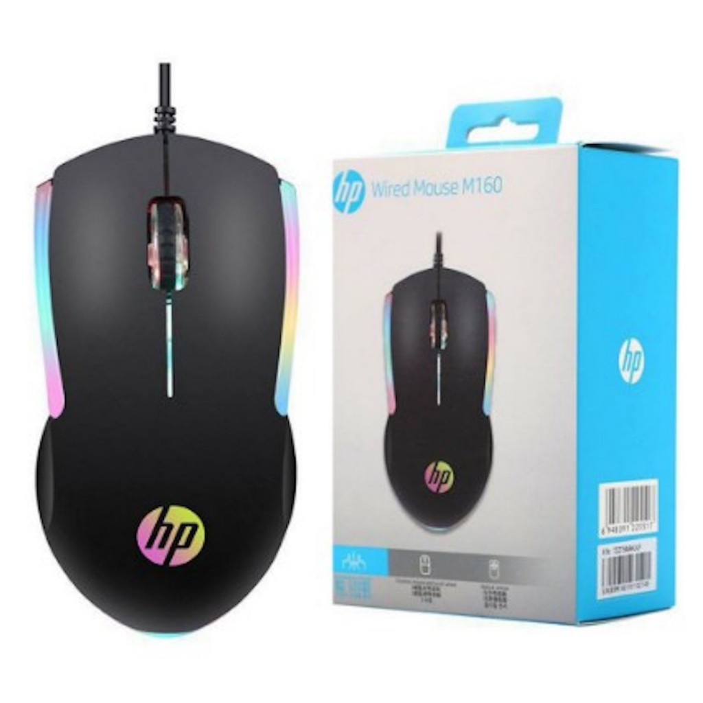 USB Optical Mouse HP (M160) มีไฟ LED | Shopee Thailand