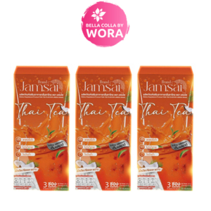 [3 กล่อง] Jamsai Thai Tea ชาไทยแจ่มใส [3 ซอง/กล่อง] | Shopee Thailand