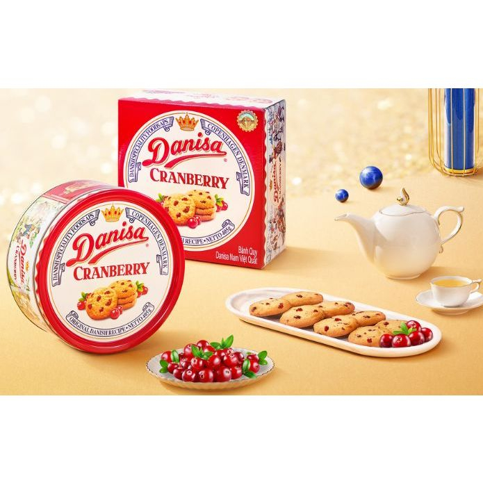เดนิสา แครนเบอร์รี่ บัตเตอร์คุกกี้ Danisa Cranberry Butter Cookies 405 ...