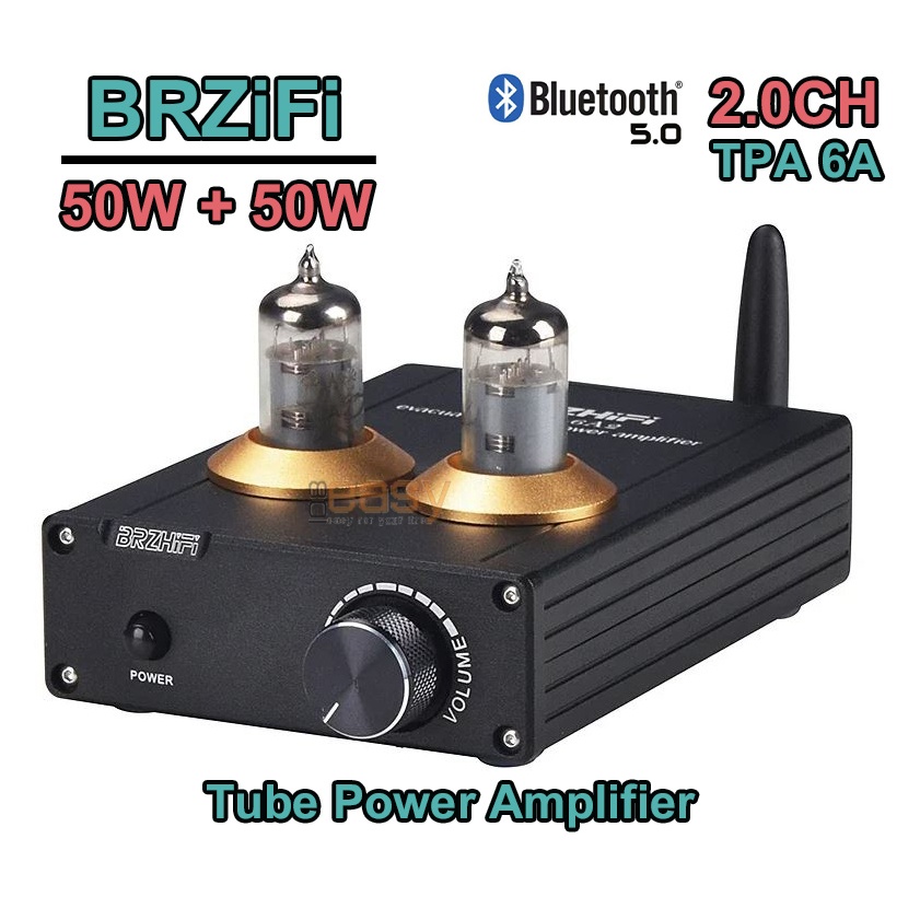 BRZHIFI Tube amplifier TPA-6A2 fever Bluetooth 5.0 แอมป์หลอด แอมป์จิ๋ว ...