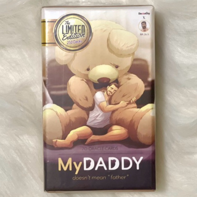 Tarot_raredecks- My Daddy Oracle, purple back, VLtd. Edition of 250 copies- Deckstiny 2023, Out ...