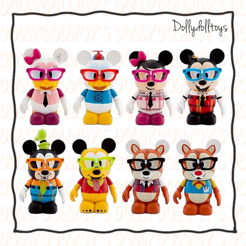 Disney Vinylmation Nerds Series Minnie Daisy Donald Chip | Shopee Thailand