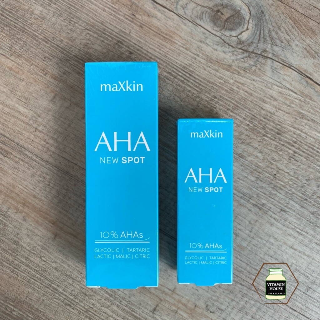 maXkin 10% AHA New Spot แม็กสกิน เอเอชเอ นิว สปอต รักษาฝ้า กระ จุดด่างดำ | Shopee Thailand