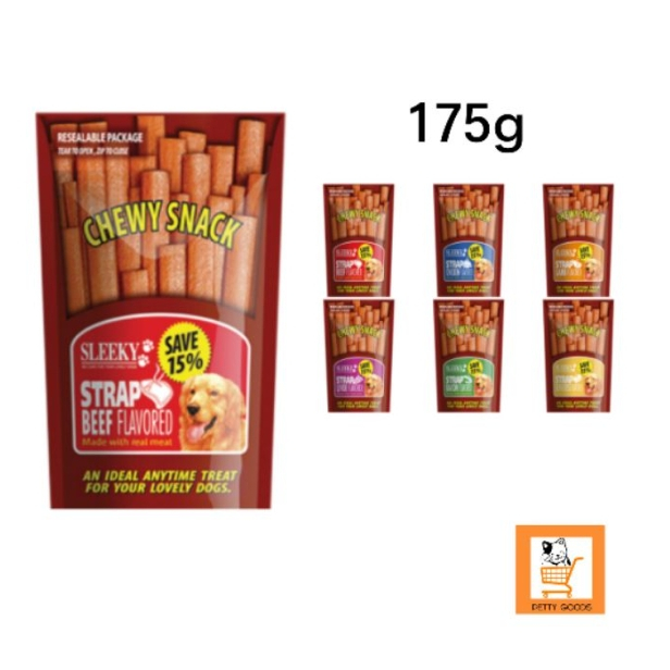 Sleeky Chewy Strap สลิคกี้ ชิววี่สแน็ค แบบแผ่น ขนาด 175 กรัม | Shopee ...