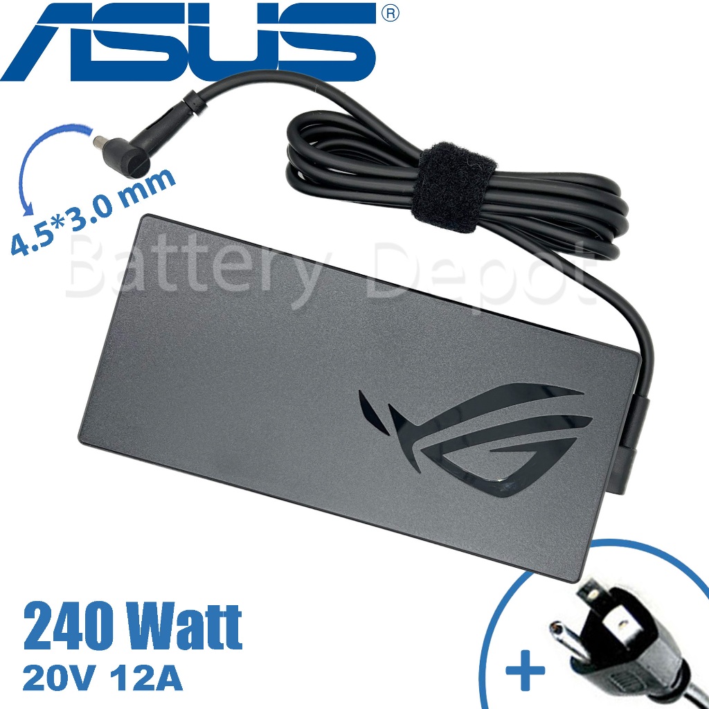 Asus Adapter ของแท้ 240W 20V/12A หัว Jack ขนาด 4.5*3.0mm สายชาร์จ Asus ...