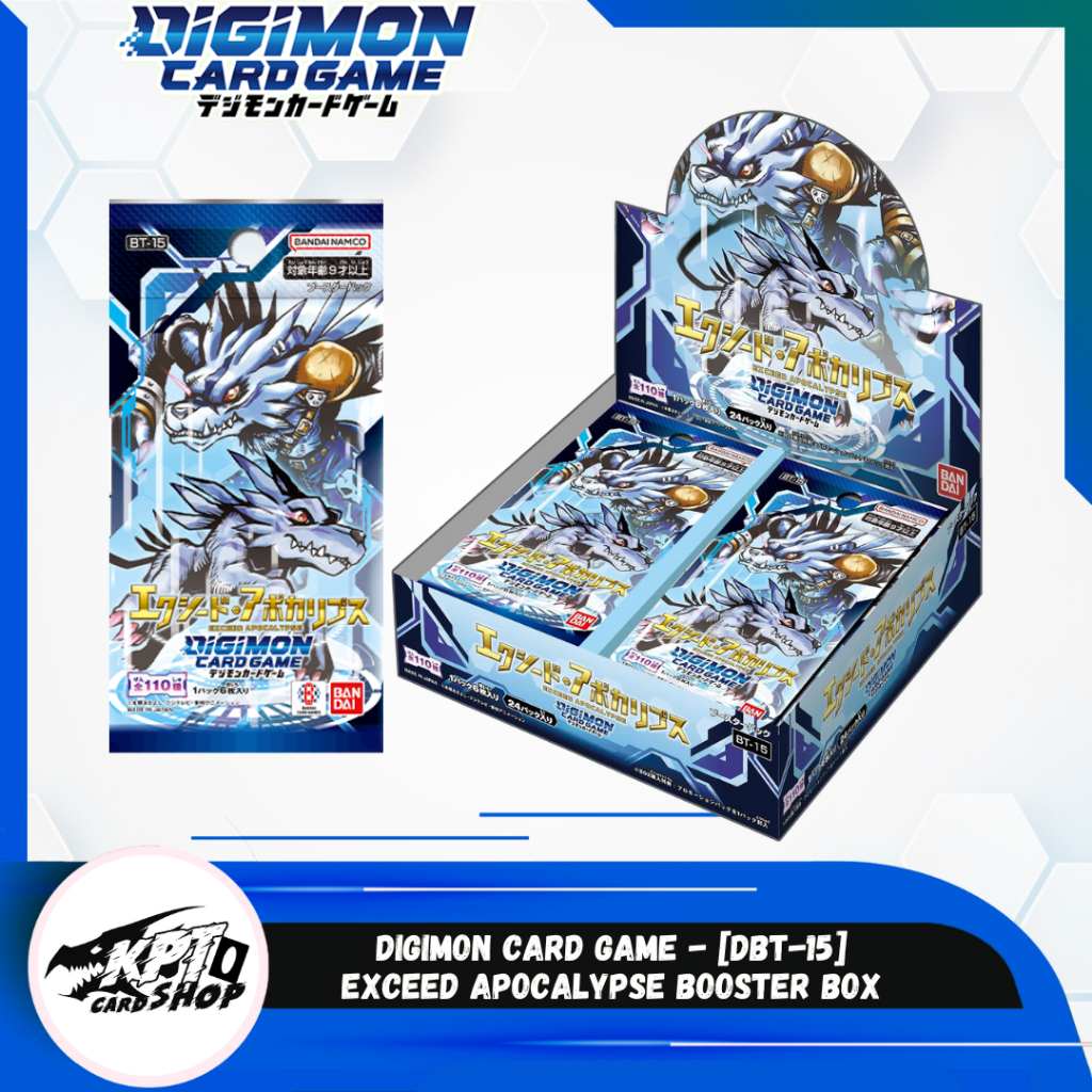 DIGIMON CARD GAME D-BT15 : EXCEED APOCALYPSE BOOSTER BOX | Shopee Thailand