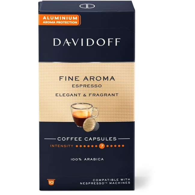 Davidoff Fine Aroma Espresso CoffeeCapsules 5.5g. x10Capsules แดวิดอฟฟ์ ...