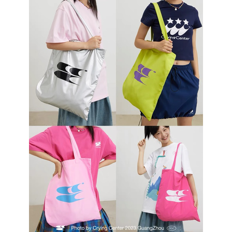 (พร้อมส่ง) crying center logo tote bag *ลิขสิทธิ์แท้* | Shopee Thailand