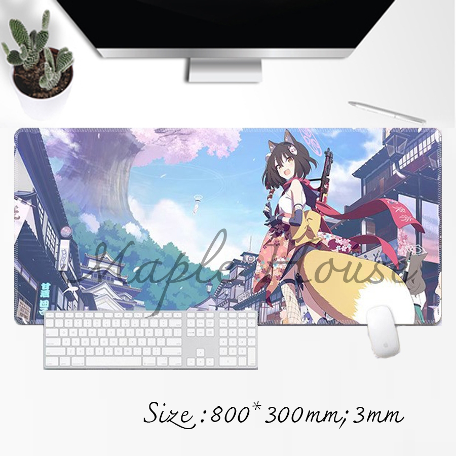 แผ่นรองเมาส์(Mouse pad) blue archive[800×300/3mm] | Shopee Thailand