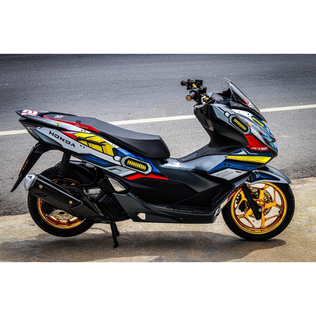 สติ๊กเกอร์ติดรถ สติ๊กเกอร์ Honda PCX - ลาย Gundam ปี 2018-2023 | Shopee ...