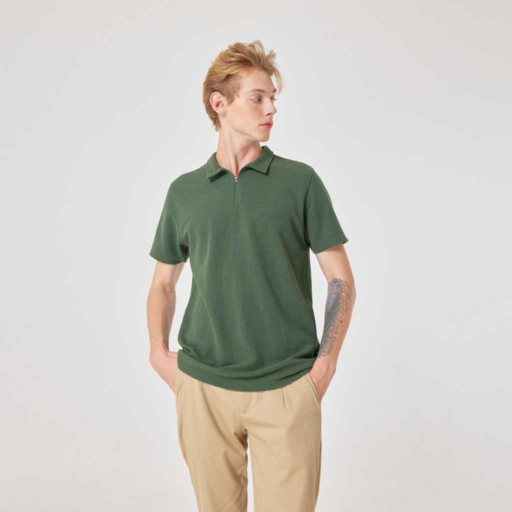Khaki Bros - Polo T-Shirt - เสื้อโปโลแขนสั้น - KM23K064 | Shopee Thailand