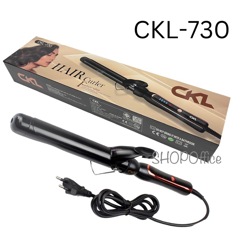 เครื่องม้วนผม CKL-730 ขนาด 32 mm. แกนม้วนเซรามิคอย่างดี ปรับความร้อนได้ 160-220 องศา | Shopee ...