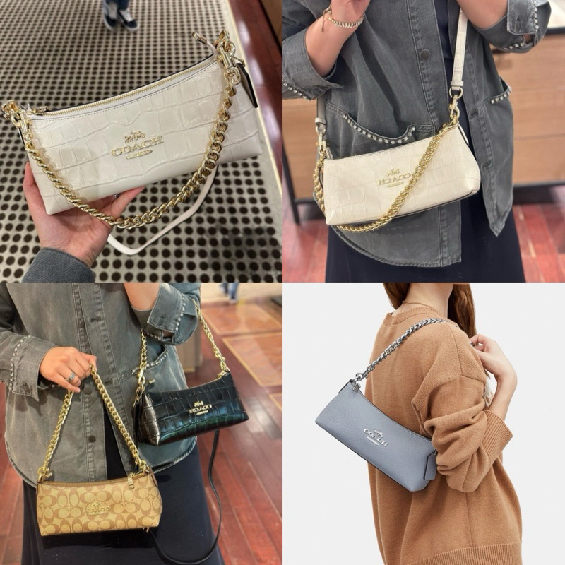 COACH Charlotte Shoulder Bag In Signature Canvas มี4สี | Shopee Thailand