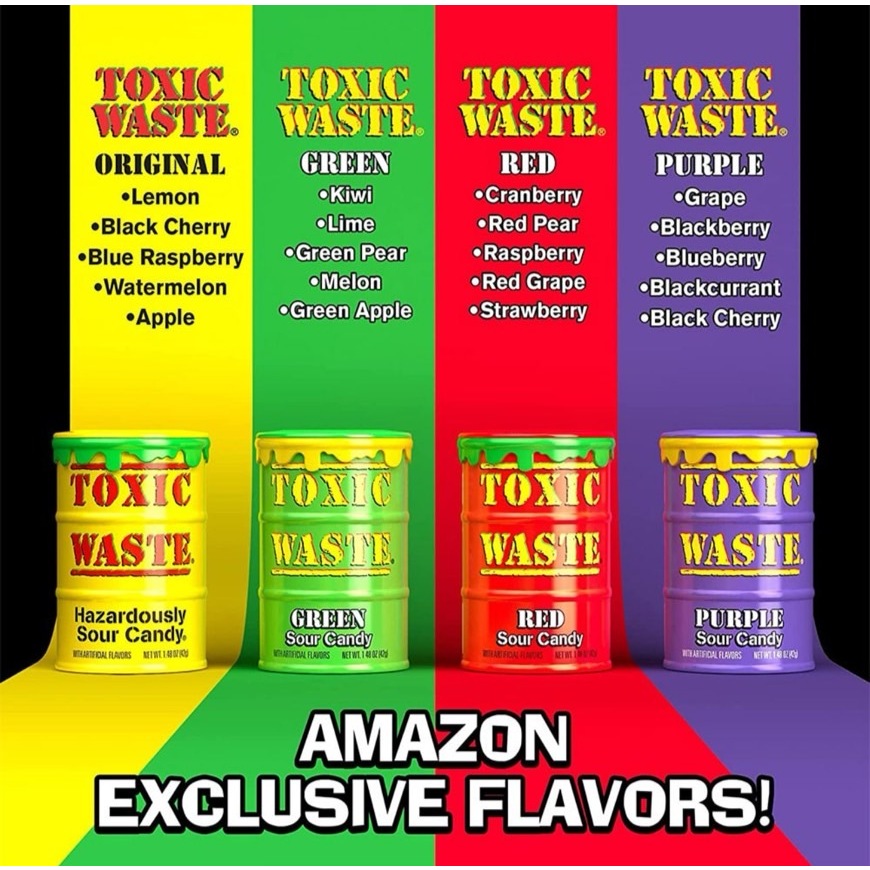 พร้อมส่งจากไทย Toxic Waste ลูกอมเปรี้ยวมากก จาก USA (รับประกันความ ...