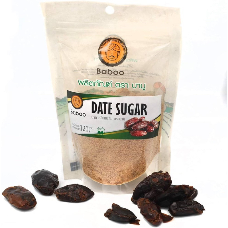 Baboo date sugar 120g. บาบู น้ำตาลอินทผลัม 120กรัม | Shopee Thailand