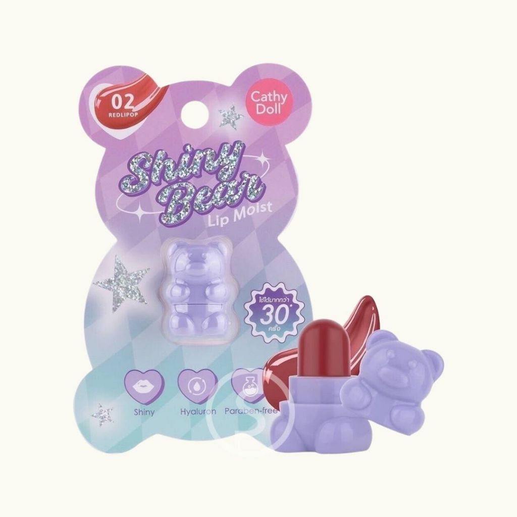 เคที่ดอลล์ ไชน์นี่ แบร์ ลิปมอยส์ 1.1g Cathy Doll Shiny Bear Lip Moist 1.1g | Shopee Thailand