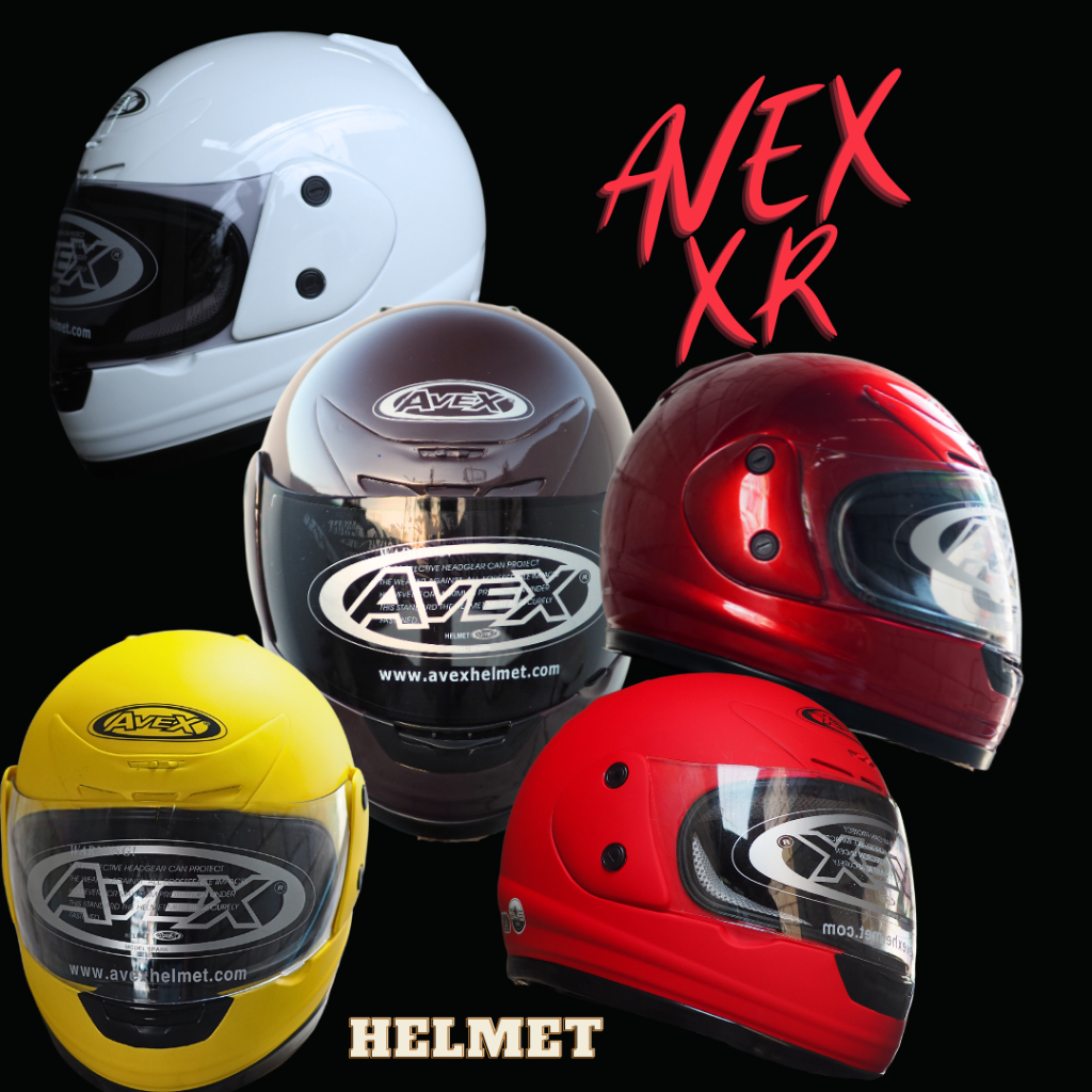 หมวกกันน็อคเต็มใบปิดหน้าAvex XR ขนาดฟรีไซร์ L (58-60cm) | Shopee Thailand