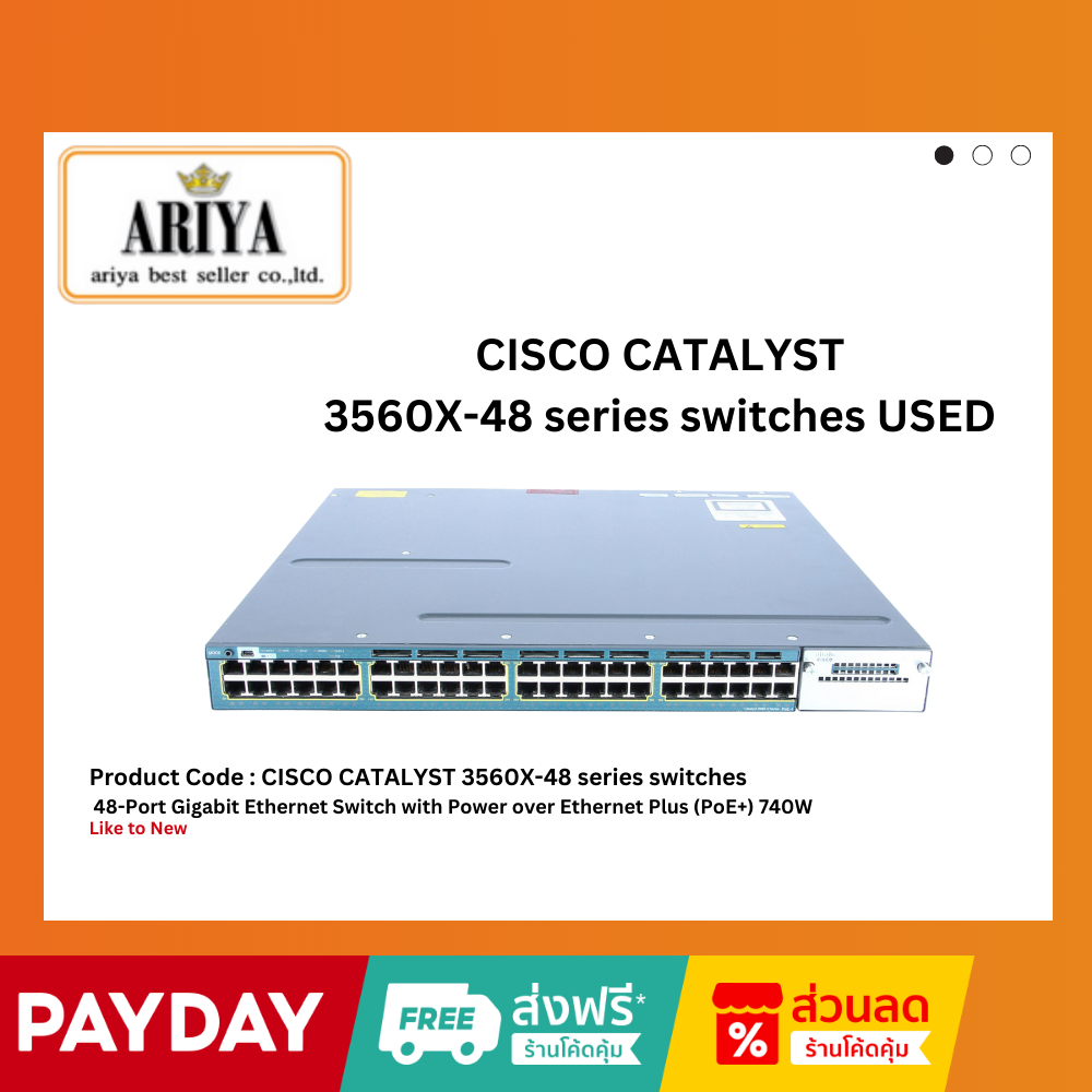 CISCO CATALYST 3560X-48 series switches USED | Shopee Thailand