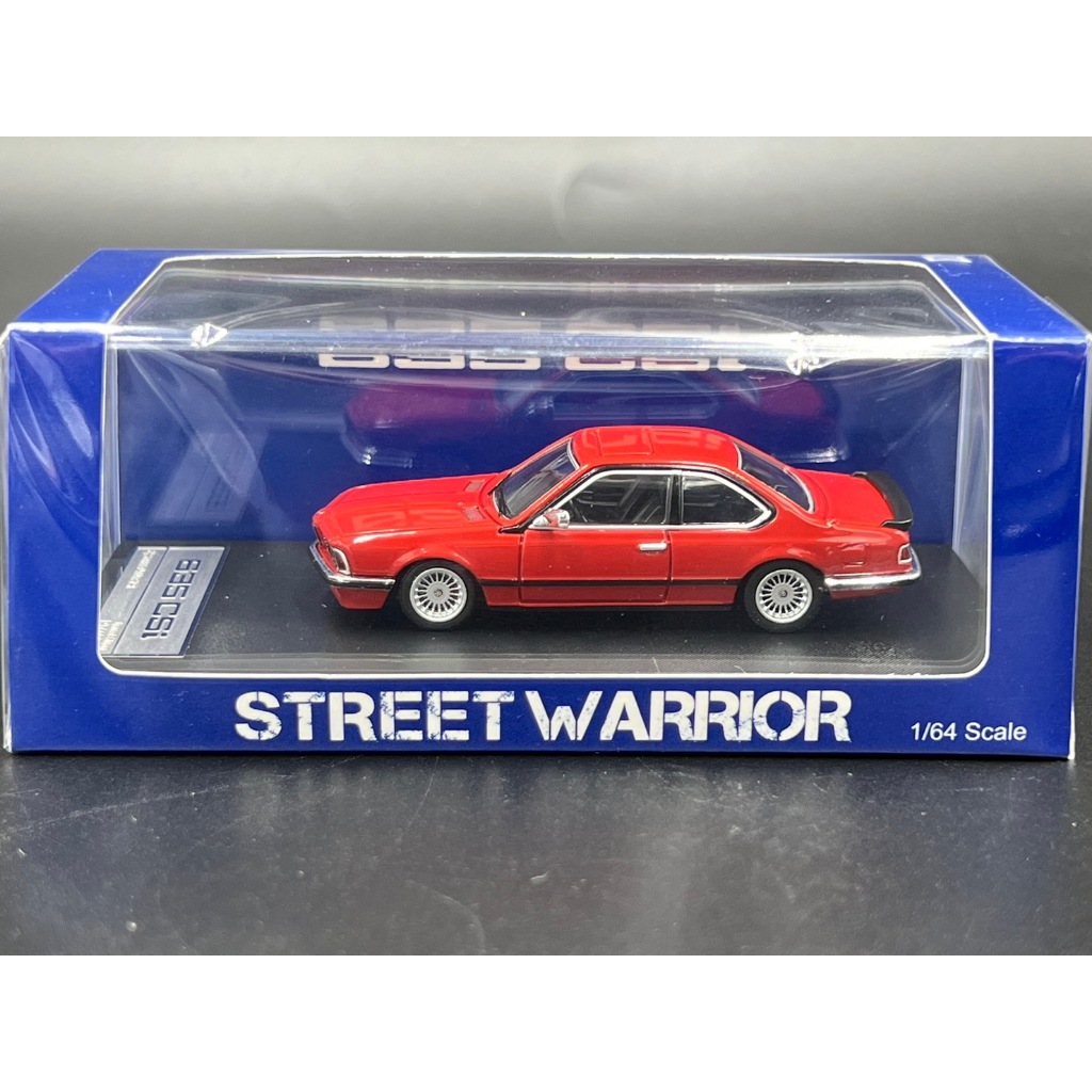 Street Weapon 1:64 BMW E24 635 CSI diecast model. Red | Shopee Thailand
