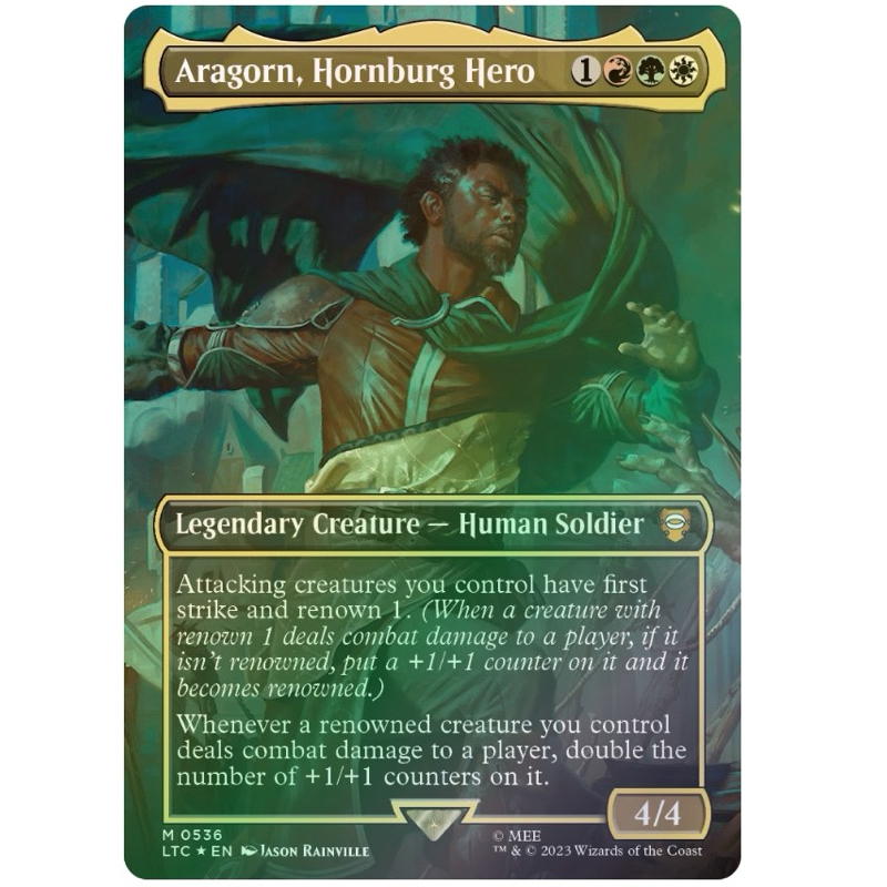 The Lord of the Rings: Tales of Middle-earth Commander Decks Variants Foil: Aragorn, Hornburg ...