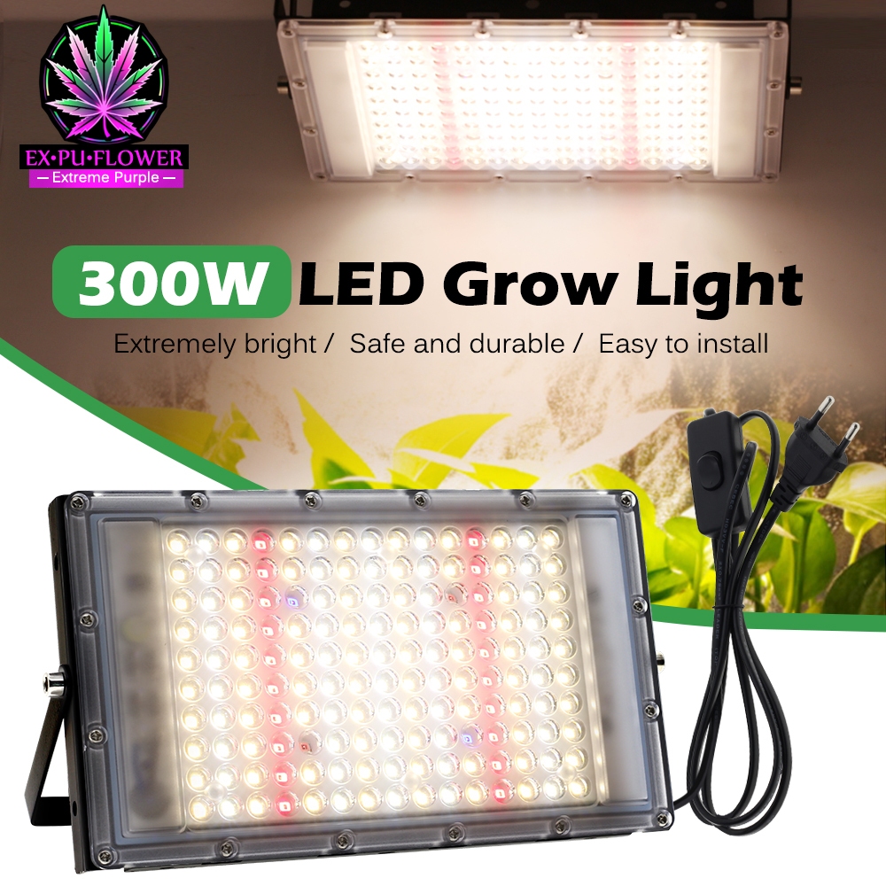 220V Full Spectrum LED Grow Light 50W 100W 300Wไฟปลุกต้นไม้ ไฟช่วยต้นไม้ตัวเร็ว ไฟปลูกต้นไม้ ไฟ ...