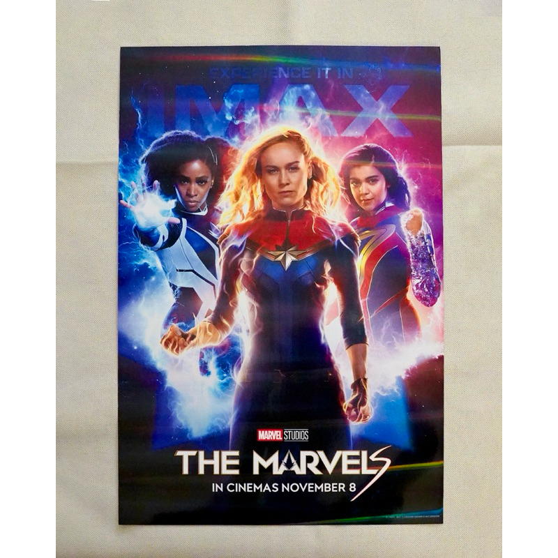 โปสเตอร์ของแท้ “THE MARVELS” IMAX จาก Major Cineplex - Poster “THE ...