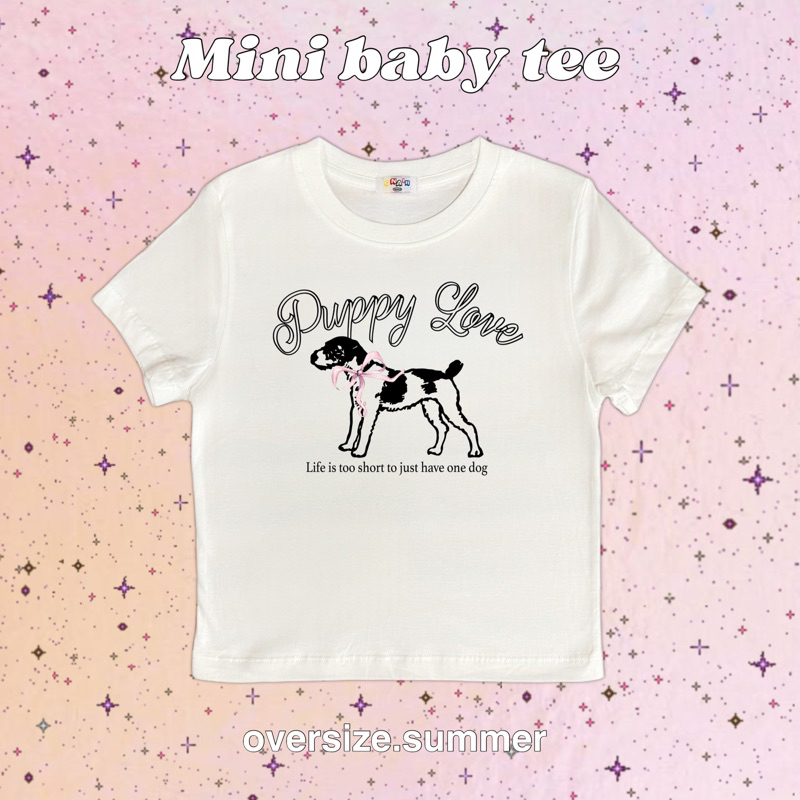 (oversize.summer) เสื้อยืดครอป Mini Baby tee - BT4 (พร้อมส่ง) | Shopee ...