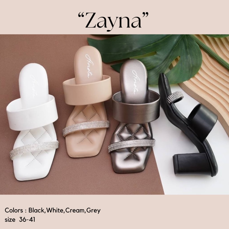รุ่น Zayna รองเท้าส้นสูงเพชร | Shopee Thailand