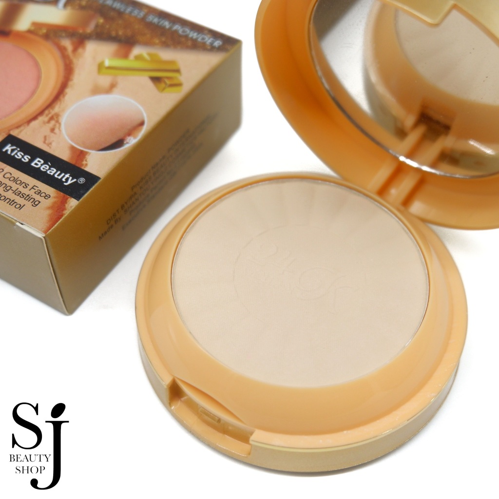 Kiss Beauty 24K Flawless Skin Powder แป้งพัฟ 2ชั้น ควบคุมความมัน ผิว ...