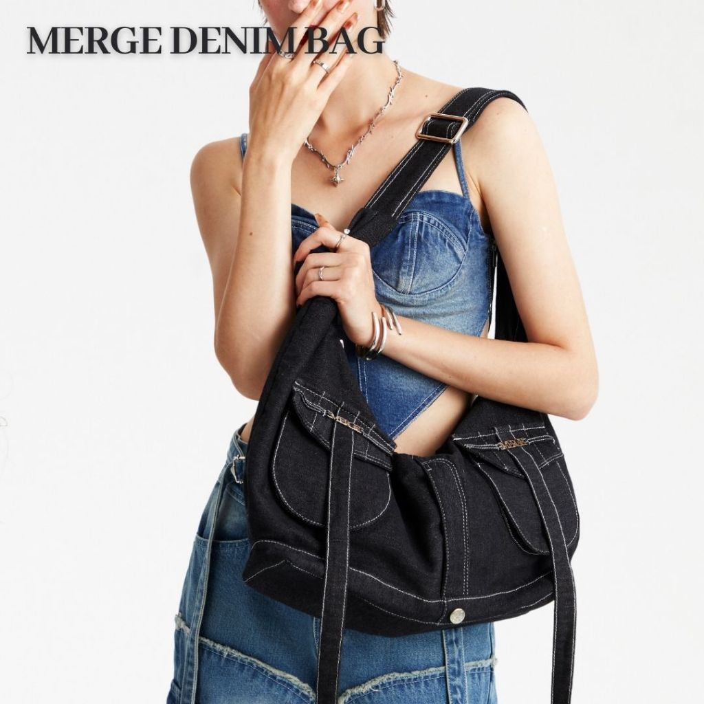 Merge Official - Merge Denim Bag | Shopee Thailand Merge Official - Merge Denim Bag | Shopee Thailand