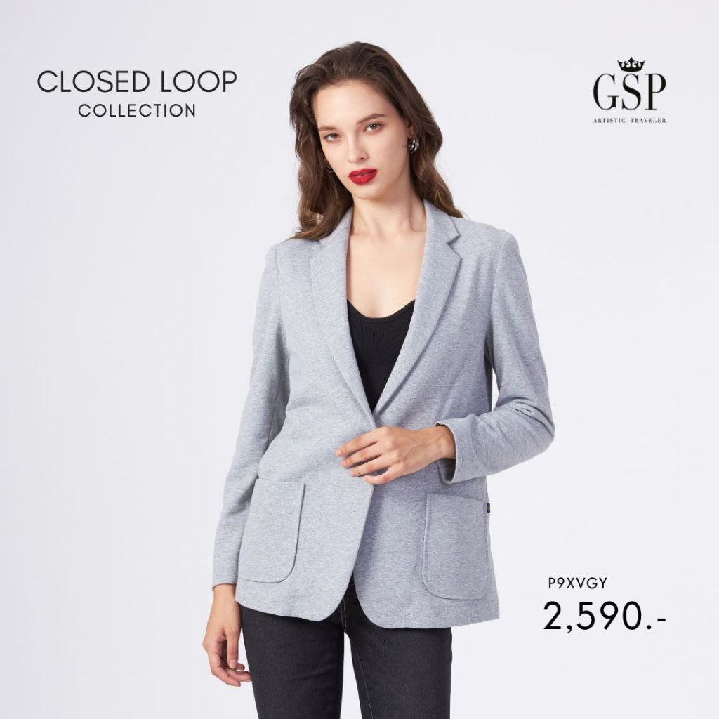 GSP woman's Jacket Closed loop French Recycle แจ็คเก็ตผู้หญิง เข้ารูป ...