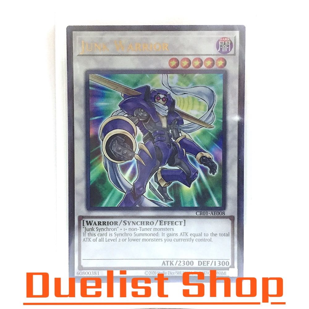 Junk Warrior (UR) Monster Dark Level5 [Warrior/Synchro/Effect] ชุด CR01 ...