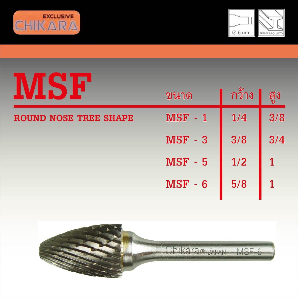 Chikara เจียร์ หัวแหลมปลายมน ลูกอม MSF แกน 6มิล มีหลายขนาด หัวเจียร์ ...