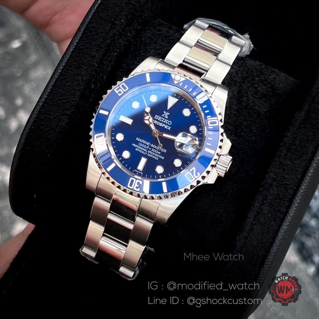 SEIKOMOD Deep Blue Submarine Model Oyster Metal Strap | Shopee Thailand