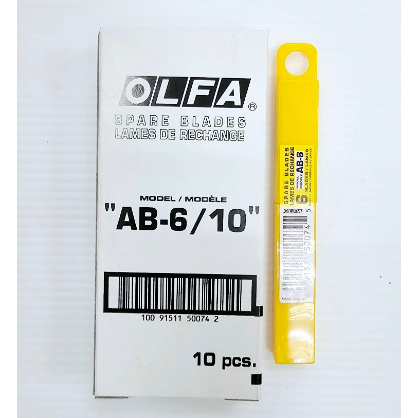 ใบมีดคัตเตอร์ OLFA AB6/10 ยกกล่อง 10หลอด 60ใบมีด | Shopee Thailand