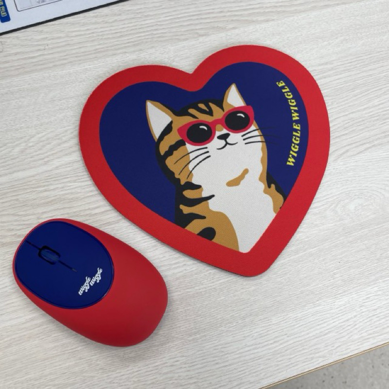 (พร้อมส่ง) wiggle wiggle wireless mouse+mouse pad set | Shopee Thailand