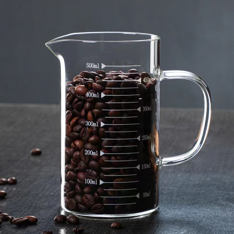 เหยือกแก้วตวงเครื่องดื่มและอาหาร แก้วตวง ถ้วยตวง ขนาด 350ml เข้าไมโครเวฟได้ แก้วชง ชา แก้วชงกาแฟ ...