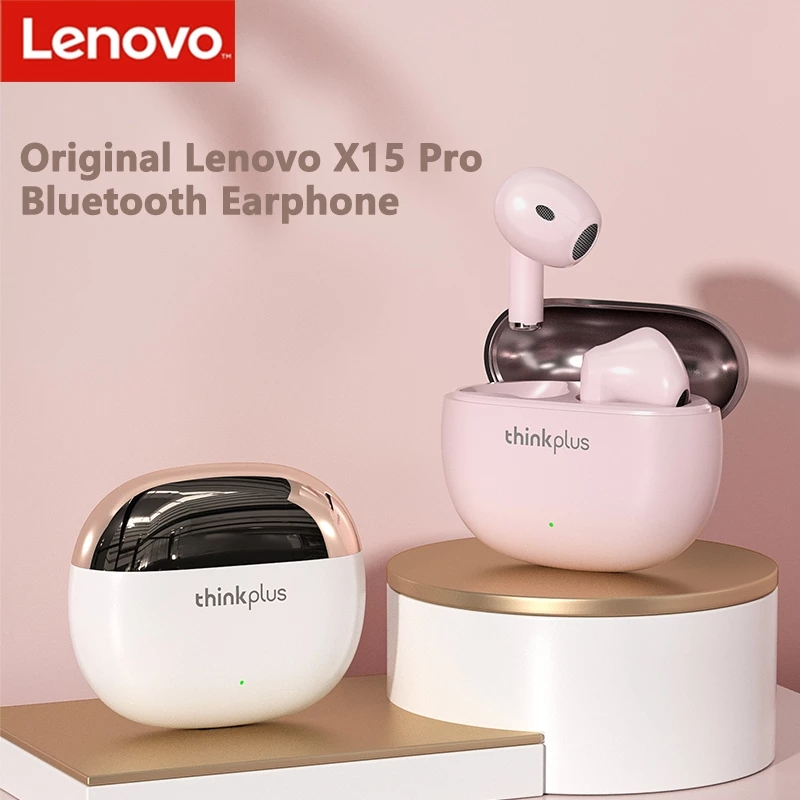 Lenovo X15 PRO หูฟัง TWS หูฟังบลูทูธ ไร้สายบลูทูธ 5.2 เวอร์ชันใหม่ พร้อมไมค์ IPX5 พร้อมไมโครโฟน ...